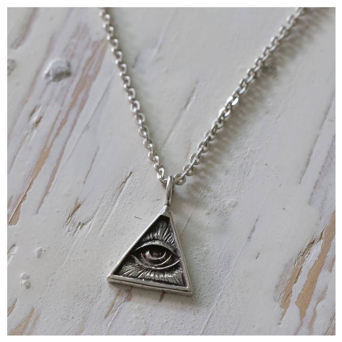 Illuminati Pendant Necklace for Unisex Made of Sterling Silver 925 ...