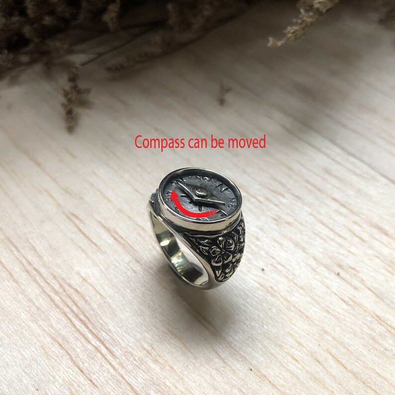 Compass Rose Ring for Women Made of Sterling Silver 925 - Etsy