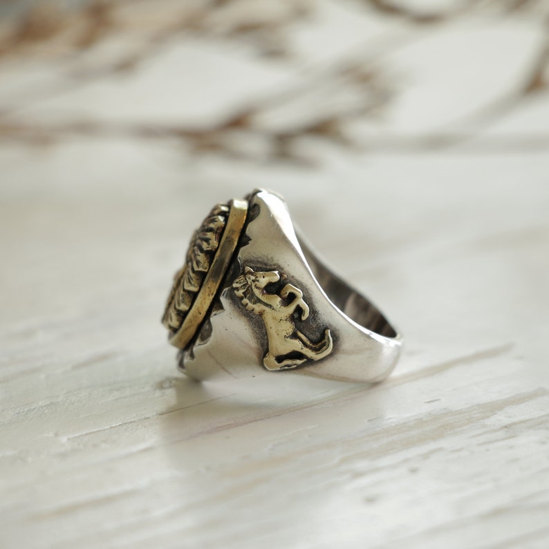 Indians Ring Mexican Ring for Men Made of Sterling Silver 925 - Etsy