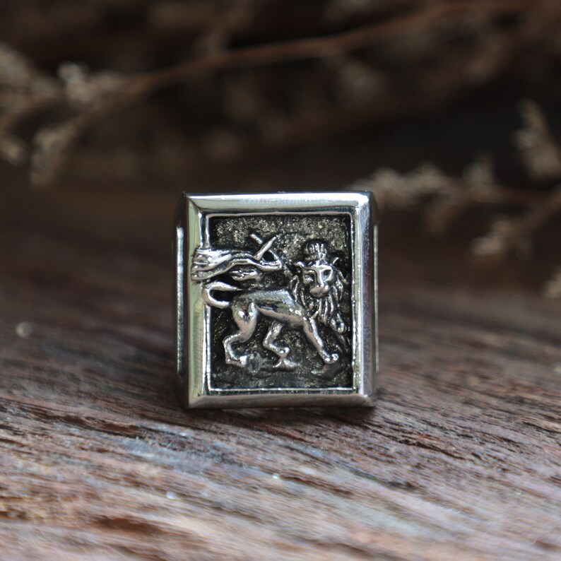 Rasta lion of judah ring for men made of sterling silver 925 | Etsy