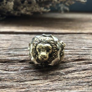 Rasta Lion of Judah Ring for Unisex Made of Sterling Silver 925 Reggae ...