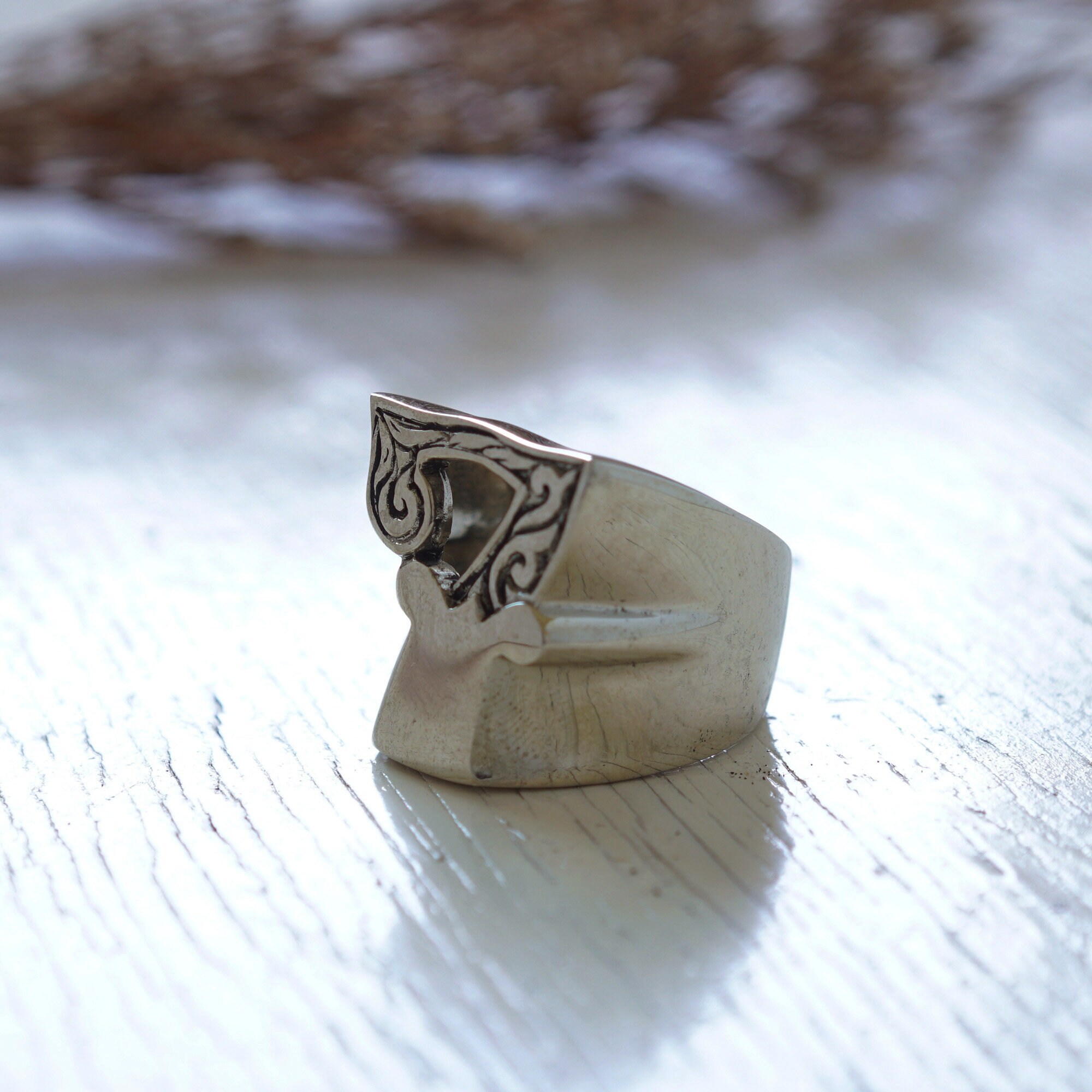 7 Number Seven Ring for Men Made of Sterling Silver 925 Western Style ...