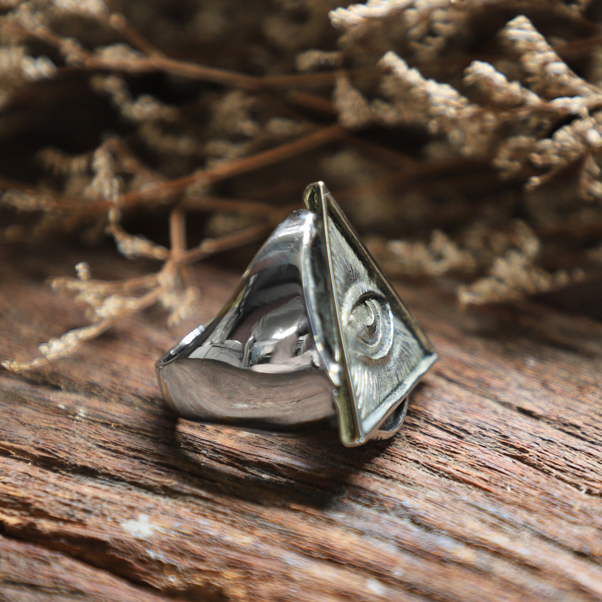 Masonic Ring for Men Made of Sterling Silver 925 Punk | Etsy