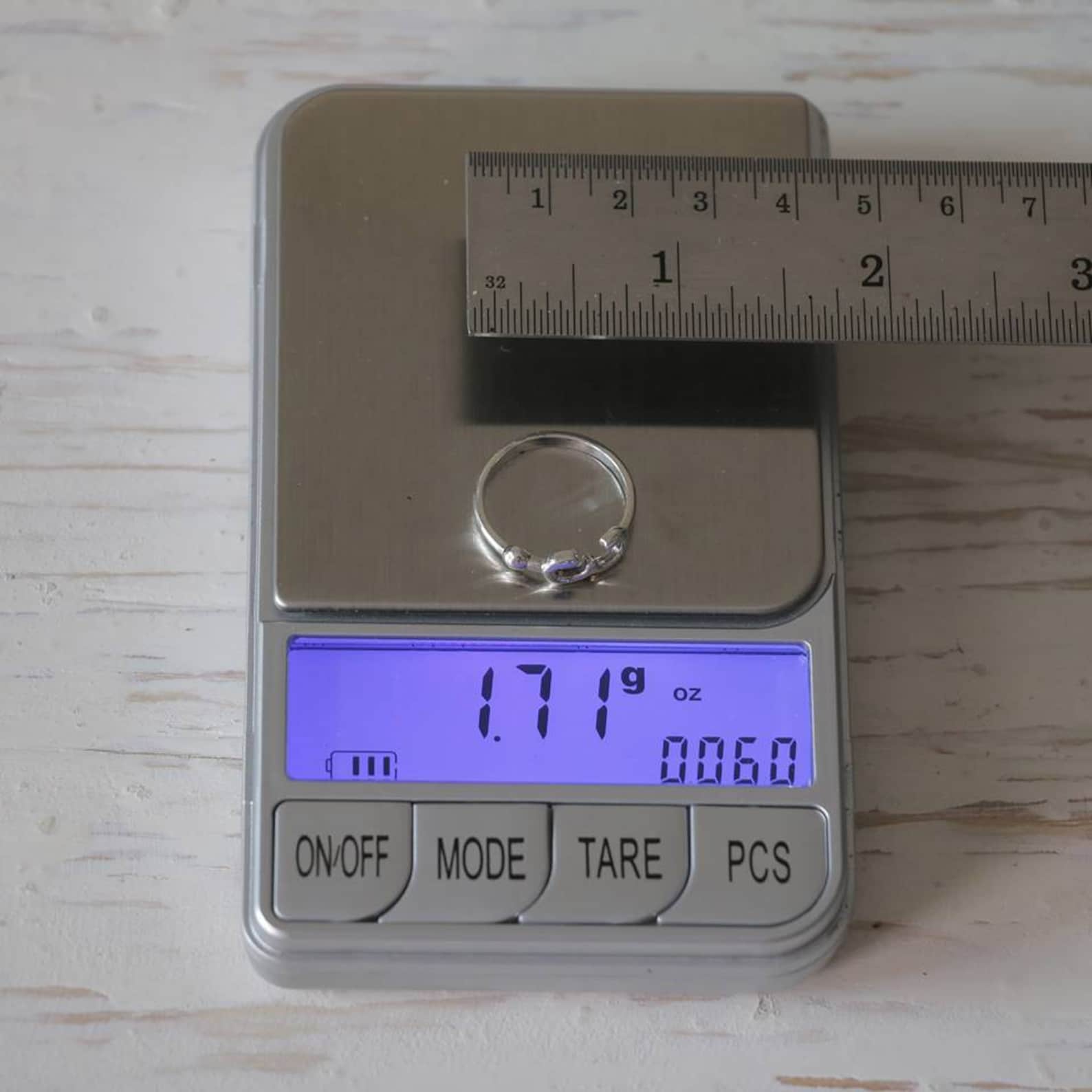 Three 3 Ring Custom Number for Women Made of Sterling Silver - Etsy