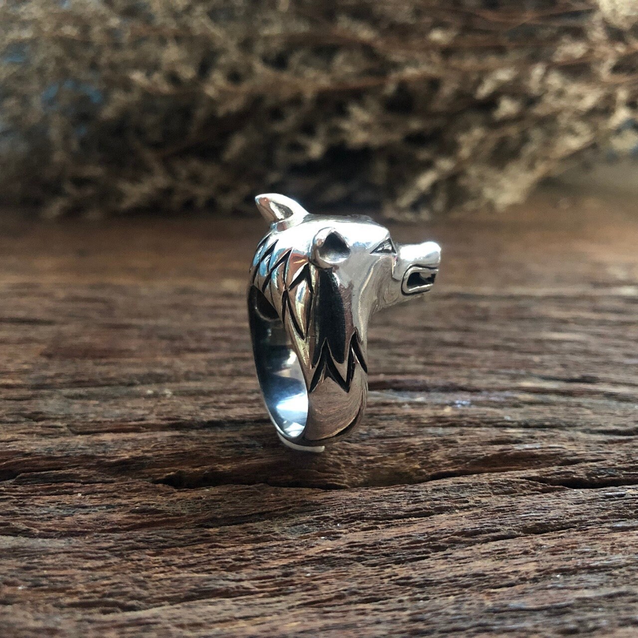 Wolf Fox Ring for Men Made of Sterling Silver 925 Biker Style | Etsy
