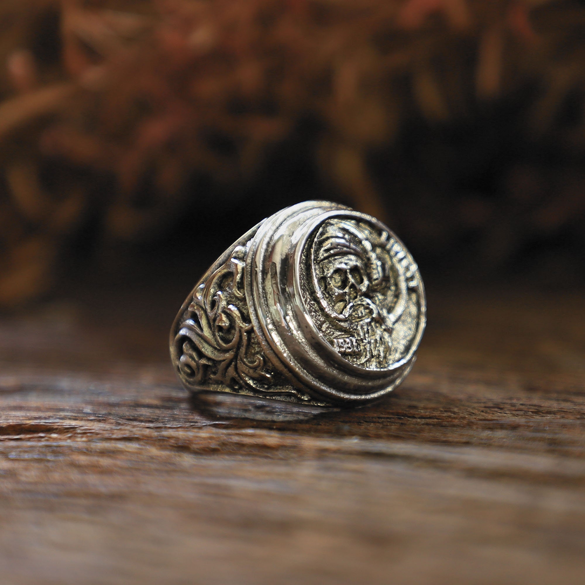 Hobo nickel brave hipster ring for man made of sterling silver | Etsy