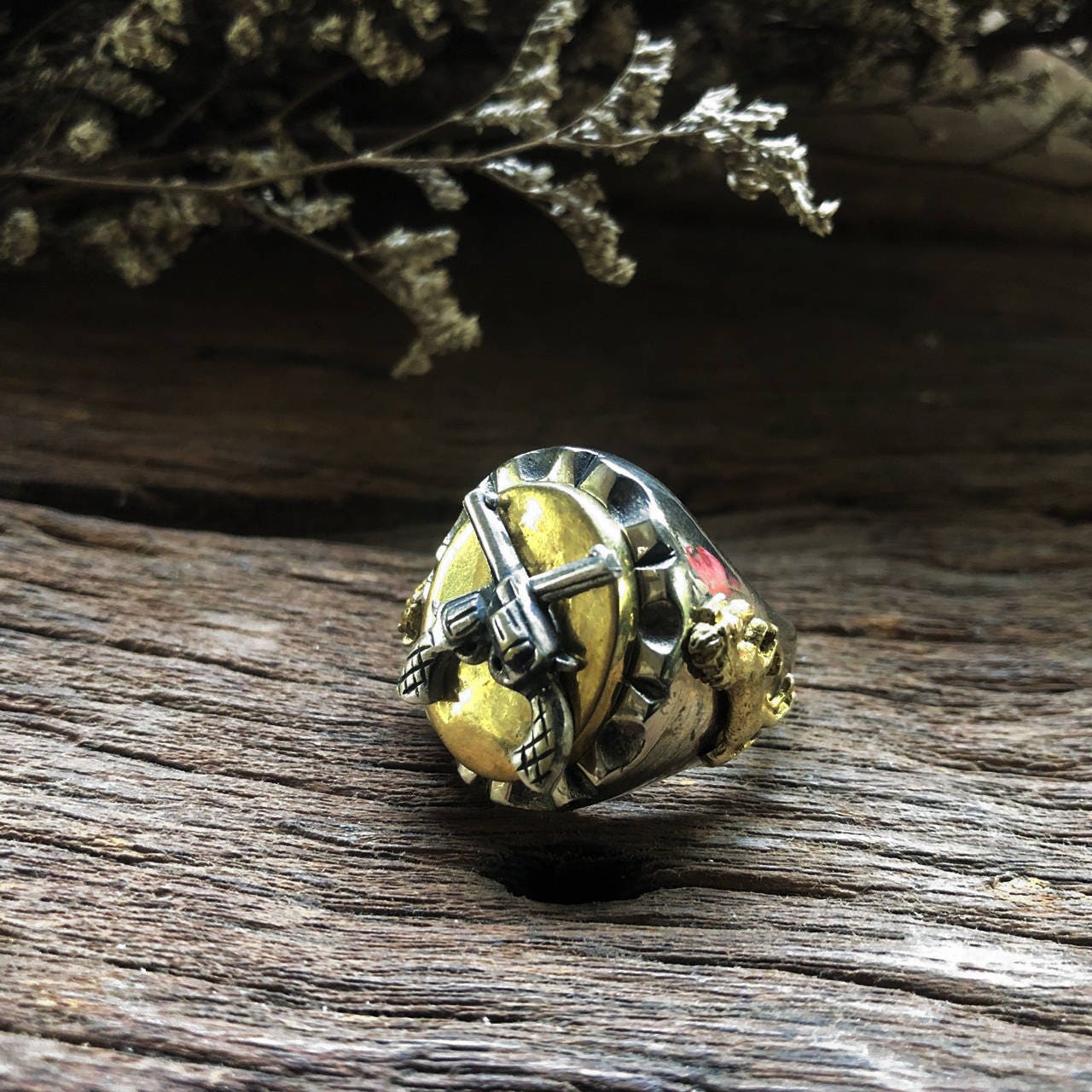 Cross guns Ring for men made of sterling silver 925 Mexican | Etsy