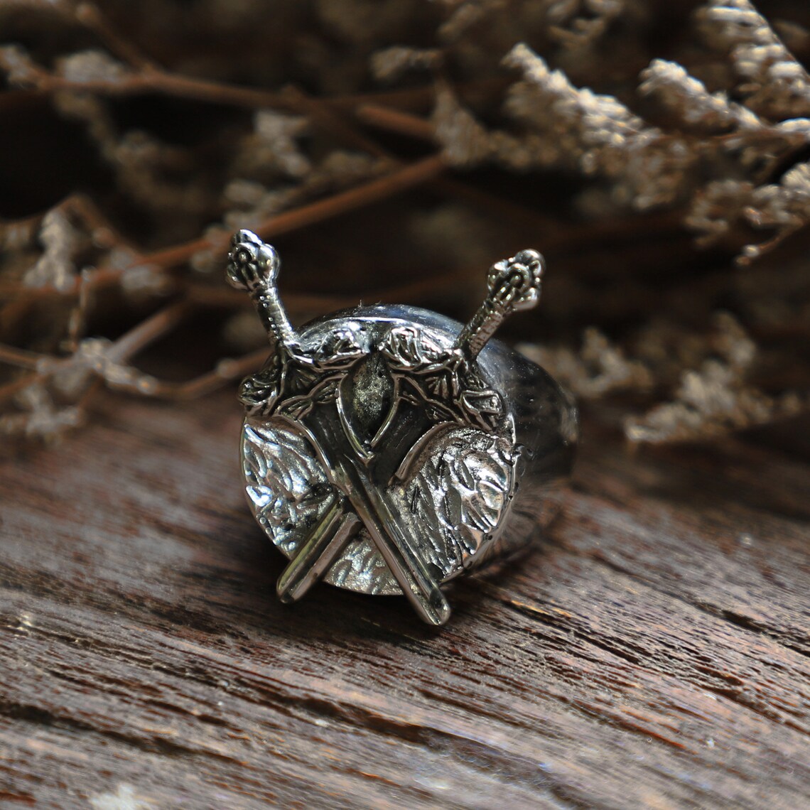 Medieval Sword Ring for Men Made of Sterling Silver 925 Viking - Etsy