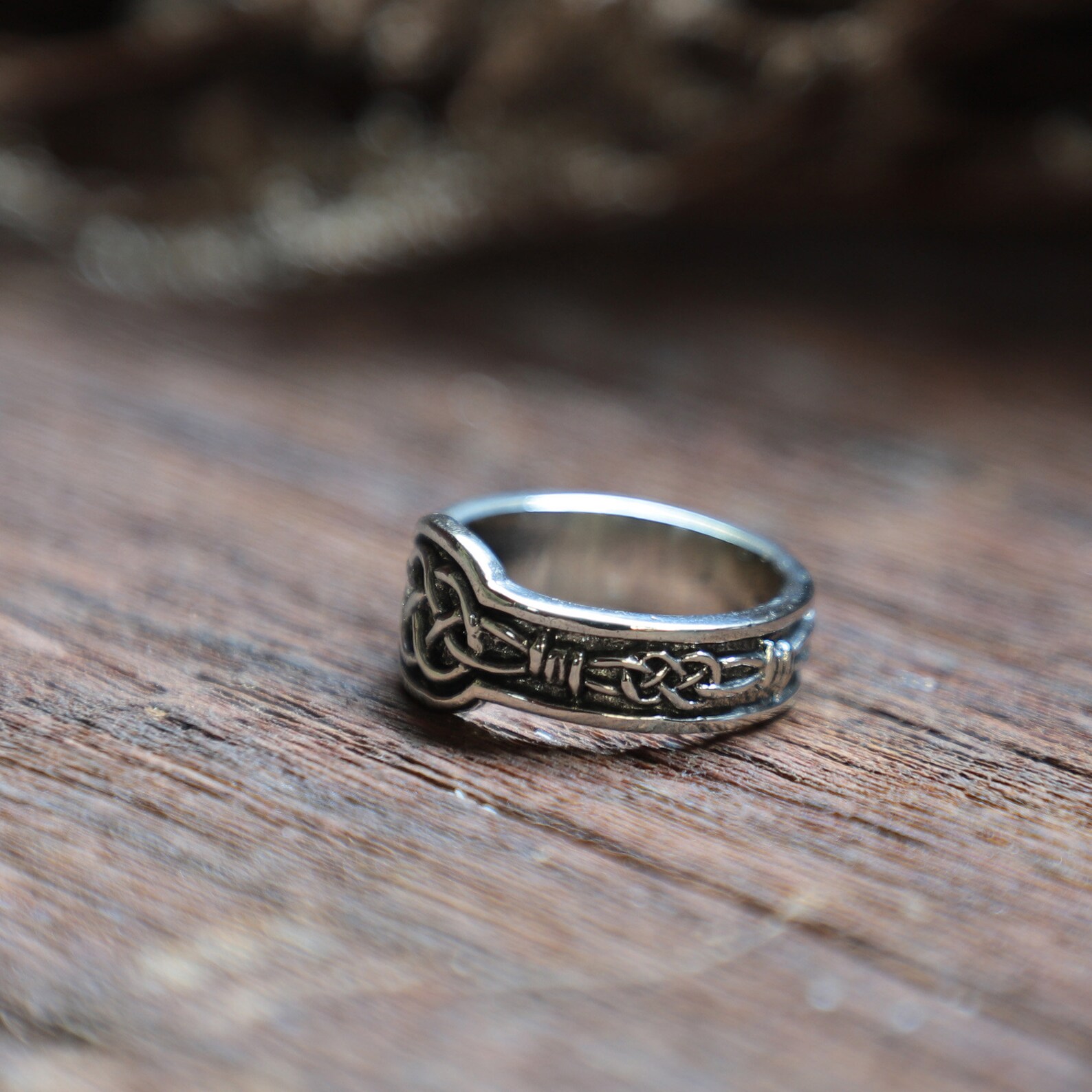 Valknut Viking Ring for men made of sterling silver 925 style | Etsy