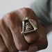 Illuminati Bone Ring for Men Made of Sterling Silver 925 Brass Punk - Etsy