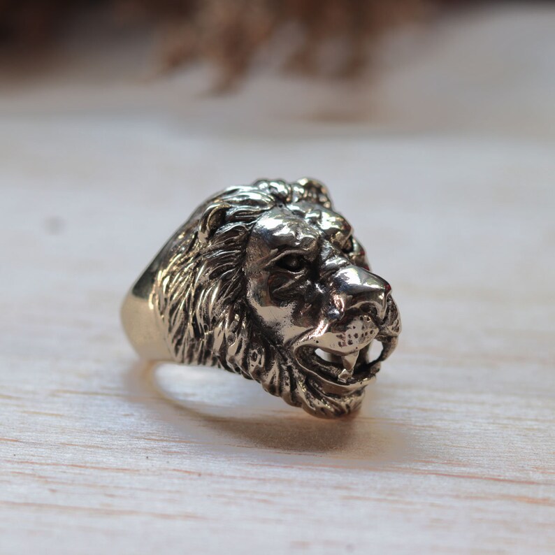 Rasta Lion of Judah Ring for Unisex Made of Sterling Silver - Etsy