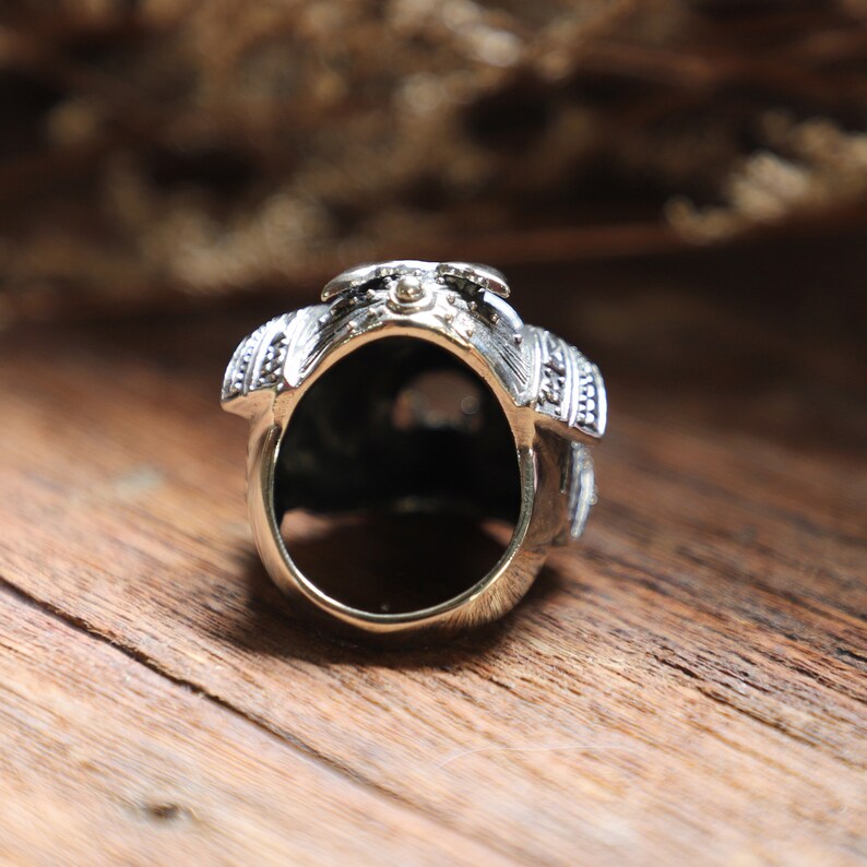 Samurai Lion Ring for Men Made of Sterling Silver 925 Japanese Style - Etsy