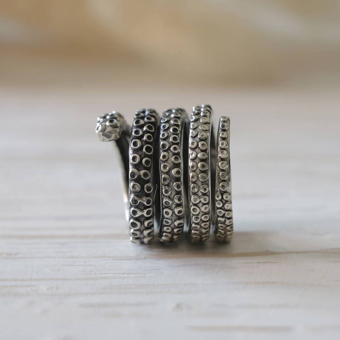 Tentacle Octopus Ring for Men Made of Sterling Silver 925 - Etsy