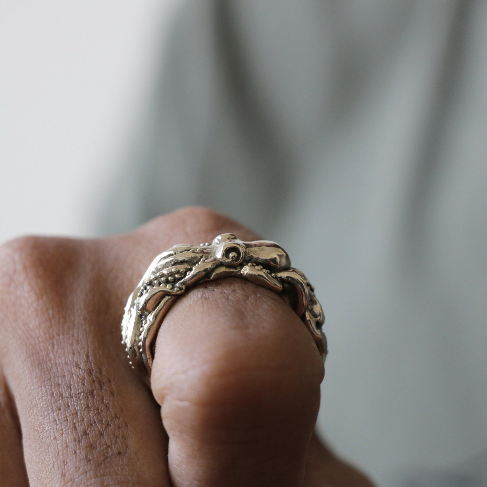 Tentacle Octopus Ring for Women Made of Sterling Silver 925 Nautical ...