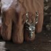 Deer Skull Ring for Women Made of Sterling Silver 925 Bohemian Style - Etsy