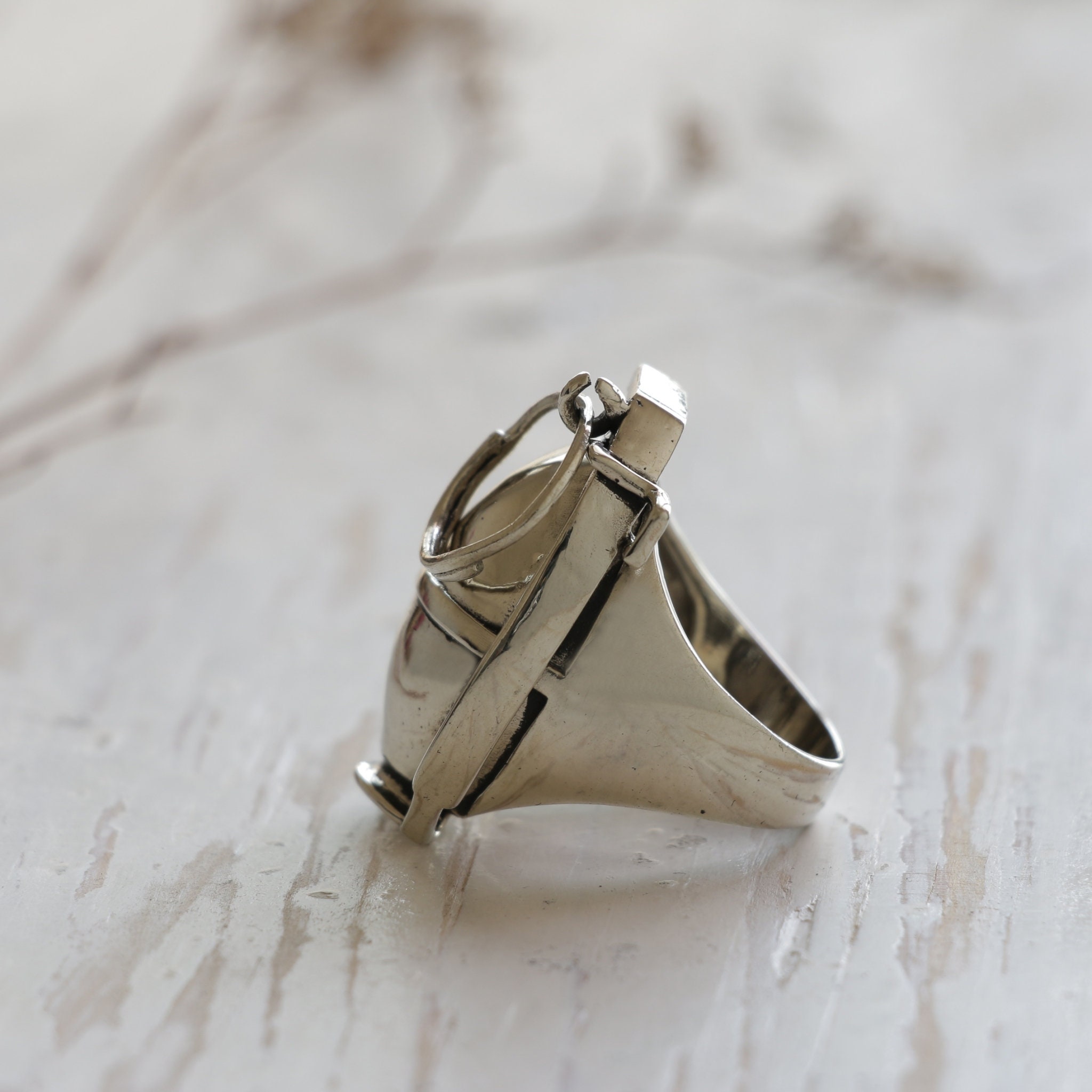 Hand grenade ring for men made of sterling silver 925 Military | Etsy