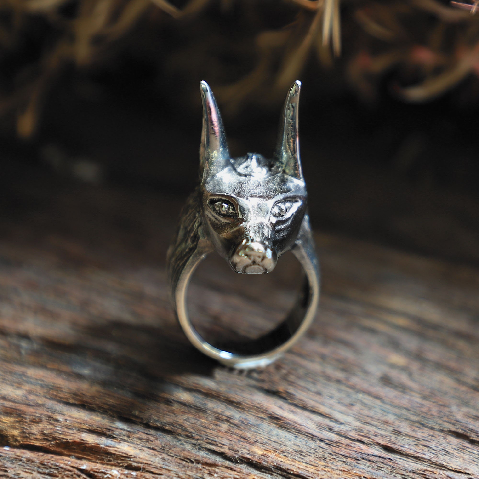 Anubis Egyptian Ring for Uisex Made of Sterling Silver 925 | Etsy