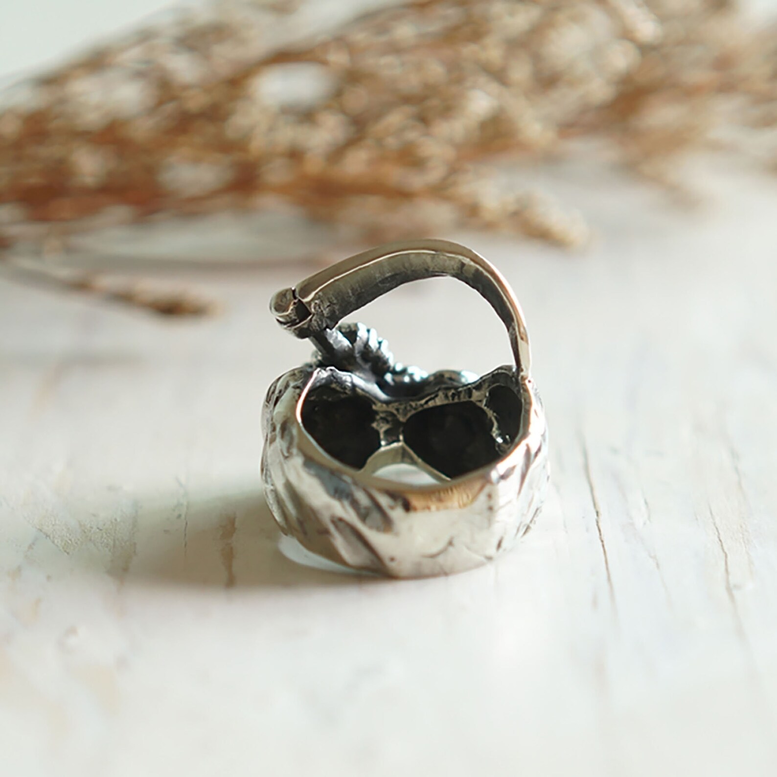 Grim Reaper Sickle Ring for Men Made of Sterling Silver 925 | Etsy