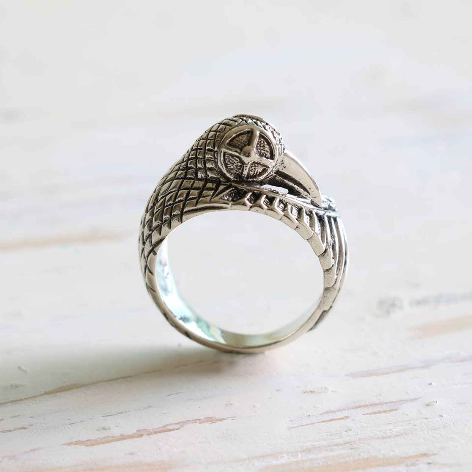 Odin Ravens Ring for Unisex Made of Sterling Silver 925 Viking - Etsy
