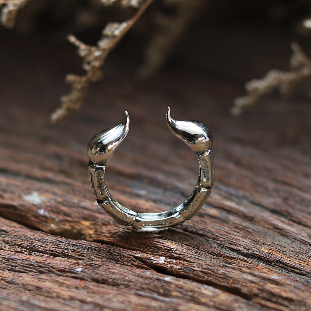 Scorpion Tail Ring for Unisex Made of Sterling Silver 925 Biker Style ...