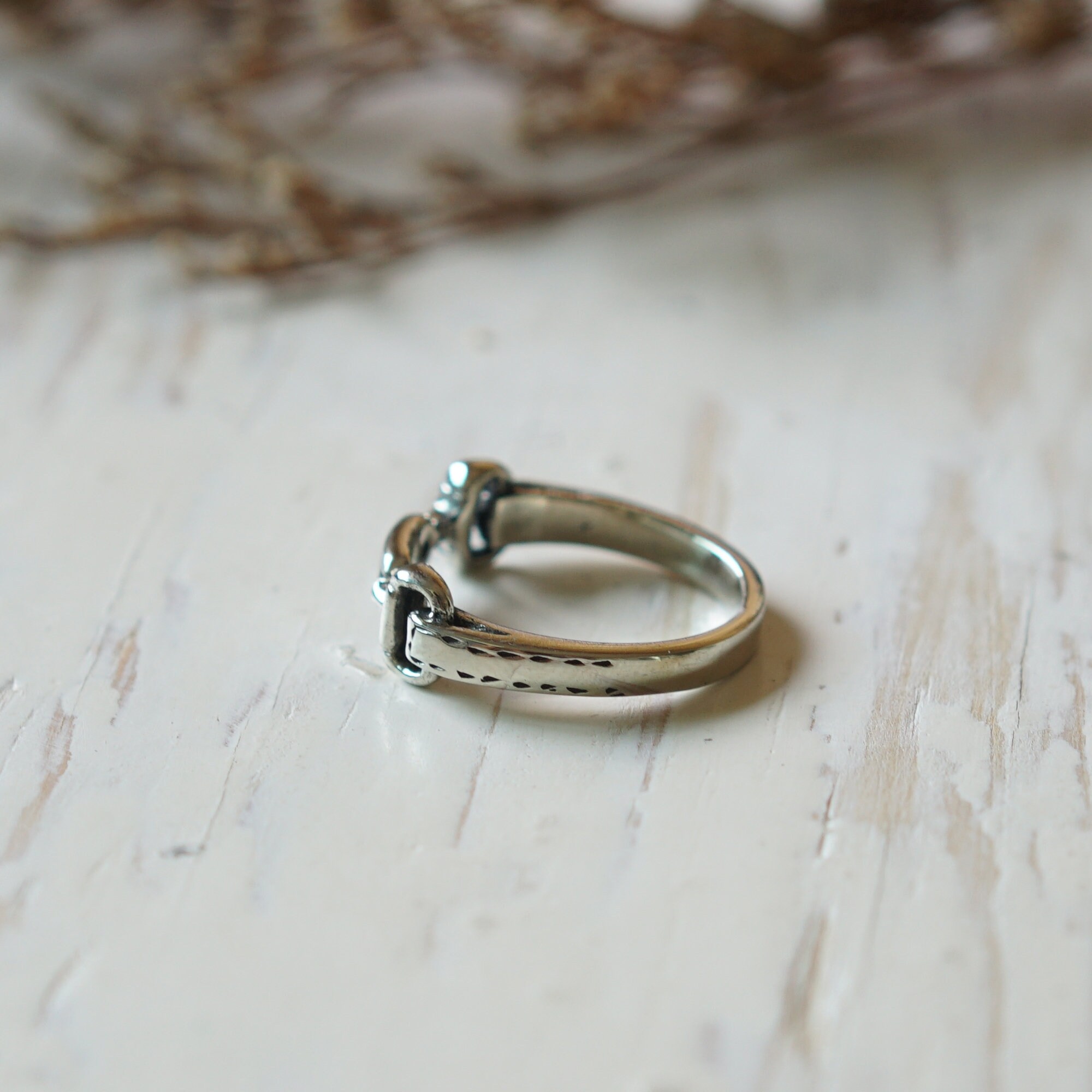 Snaffle Bit Horse Ring for women made of sterling silver 925 | Etsy