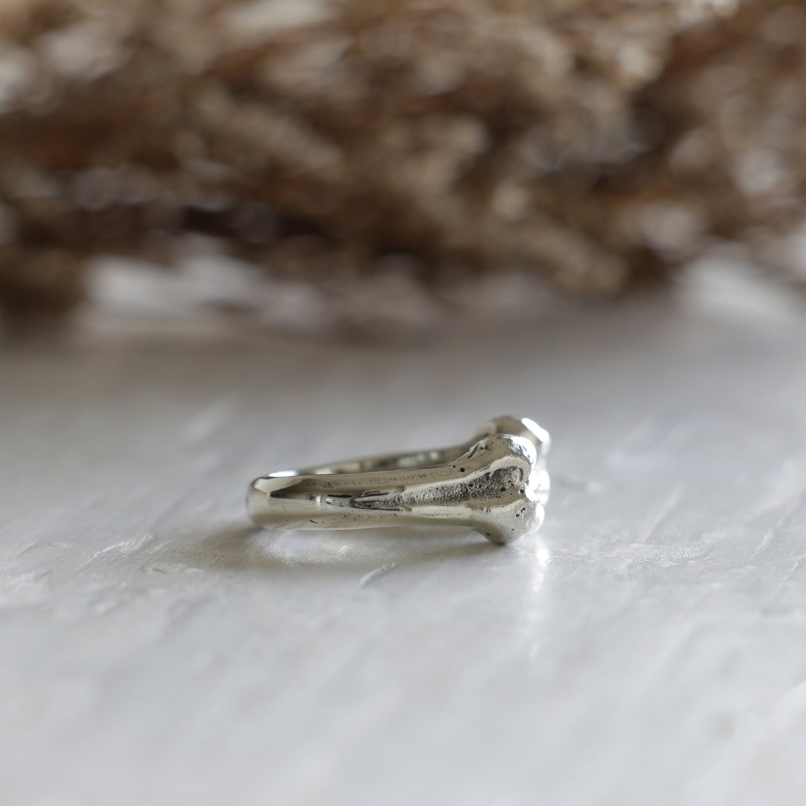 Bone Ring for Unisex Made of Sterling Silver 925 Rock Style - Etsy