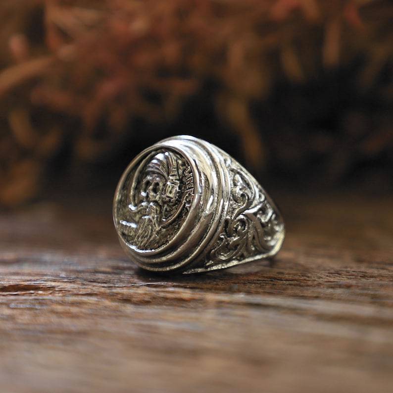 Hobo Nickel Brave Hipster Ring for Man Made of Sterling Silver - Etsy