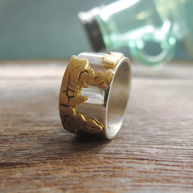 Travel Map Ring for Unisex Made of Sterling Silver 925 Minimal - Etsy