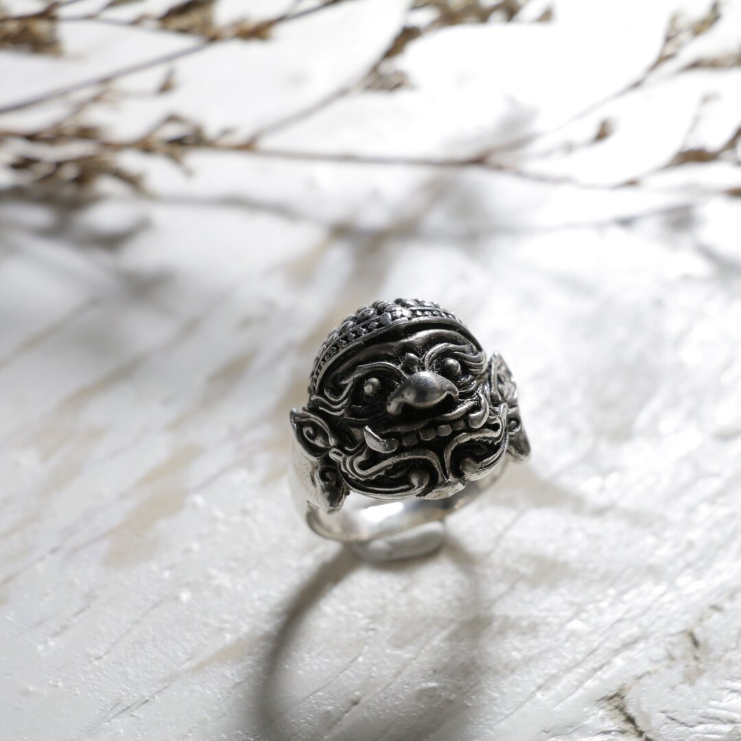 Ramayana Monster Ring for Unisex Made of Sterling Silver 925 Hindo ...