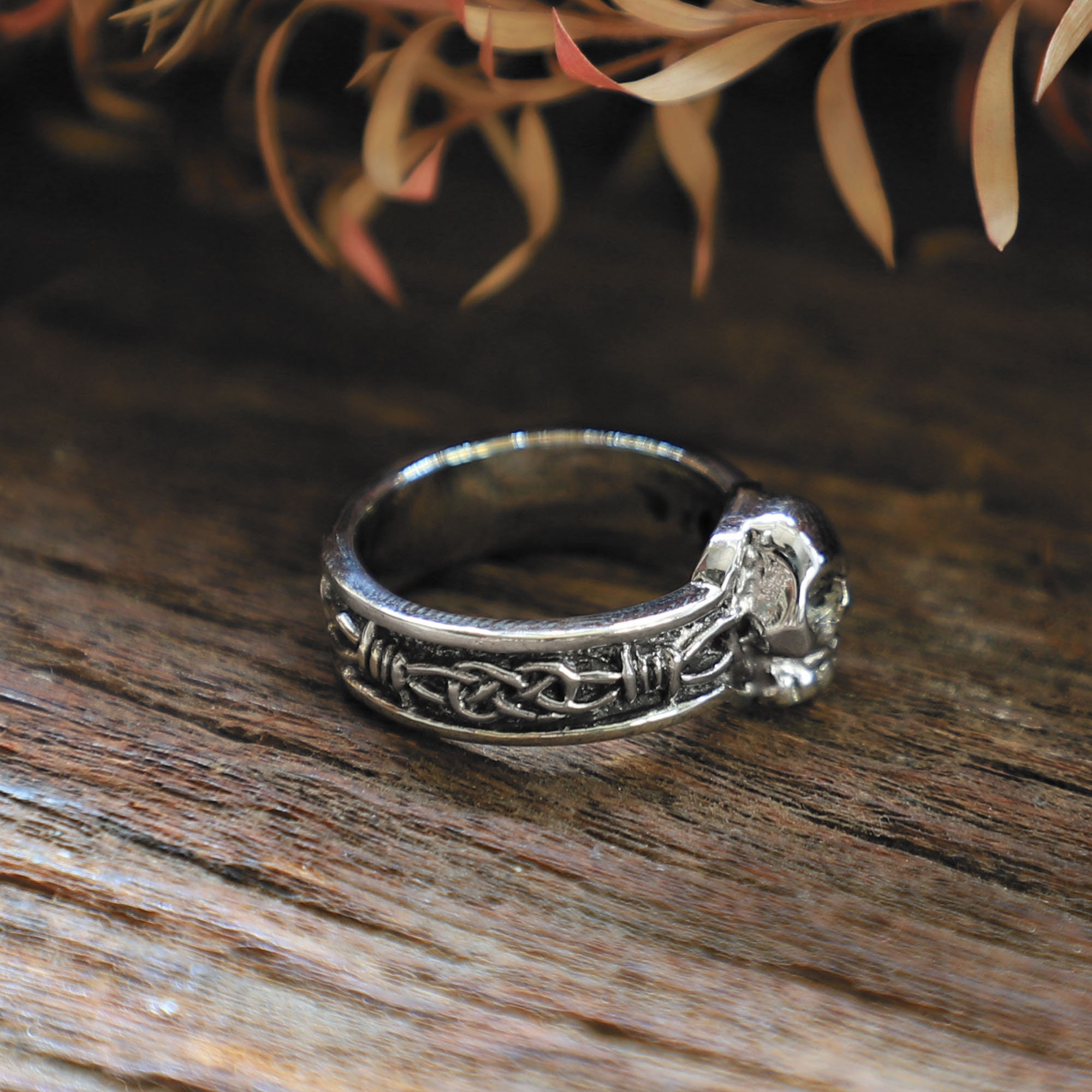 Skull Valknut Viking Ring for Men Made of Sterling Silver 925 | Etsy