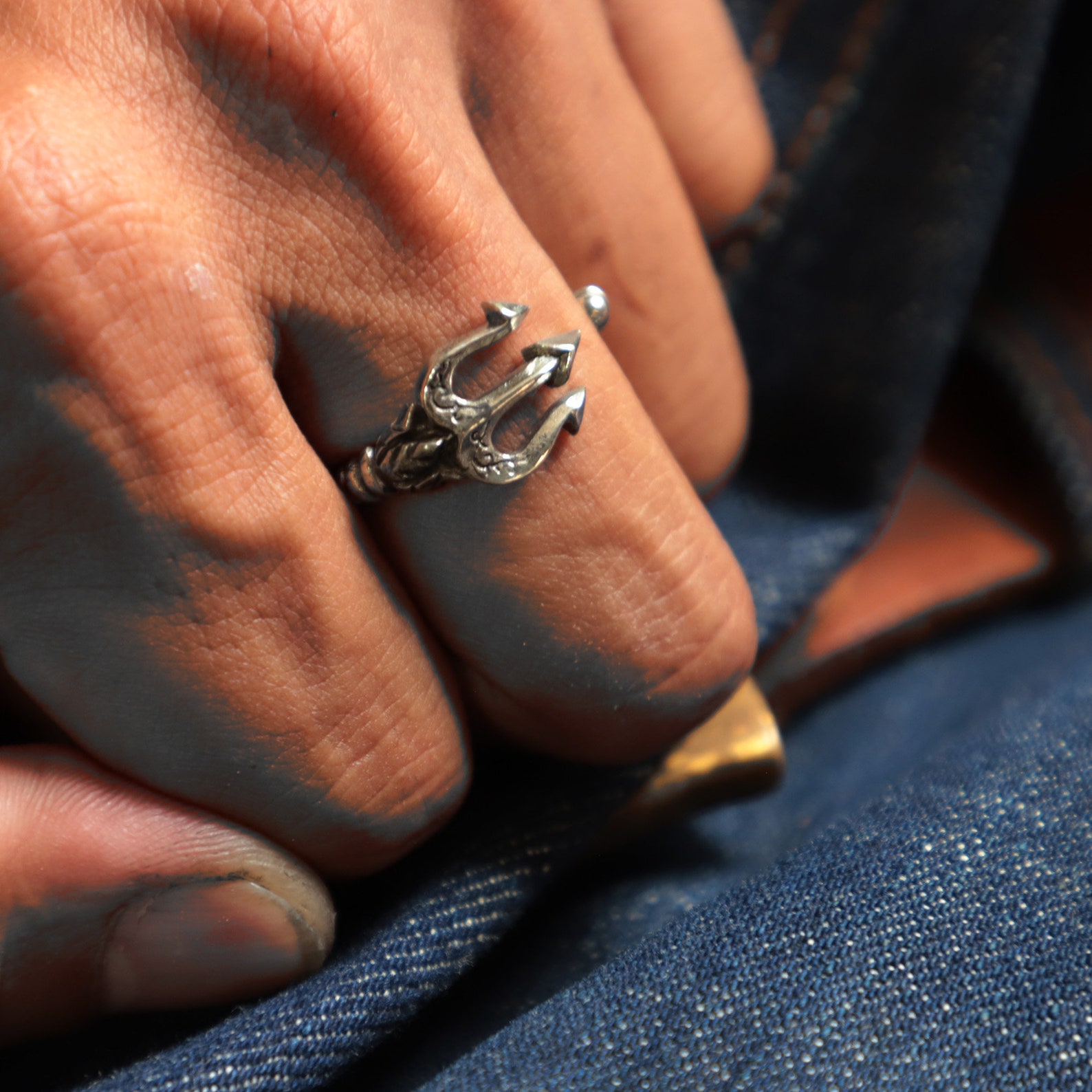 Poseidon Trident Ring for Women Made of Sterling Silver 925 - Etsy
