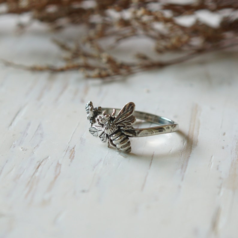 Honey Bee Ring for Girl Made of Sterling Silver 925 Boho Style - Etsy