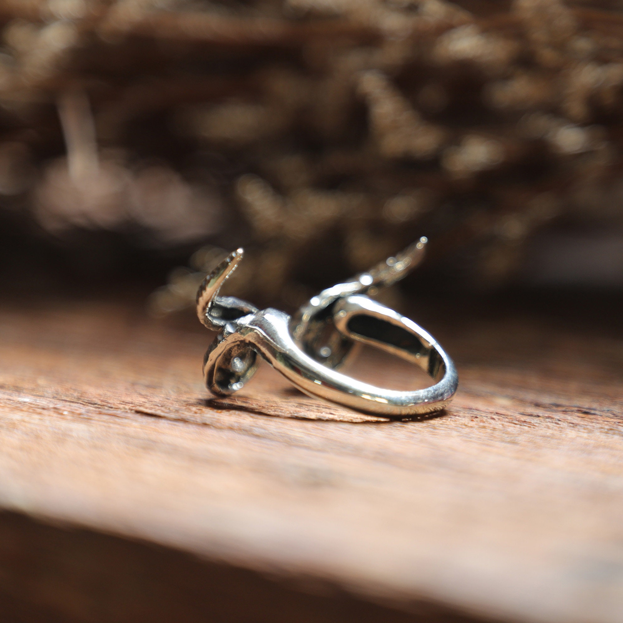 Horned Goat Ring for Men Made of Sterling Silver 925 Satanism | Etsy