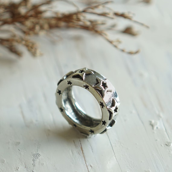 Western Star Ring for Men Made of Sterling Silver 925 Cowboy - Etsy