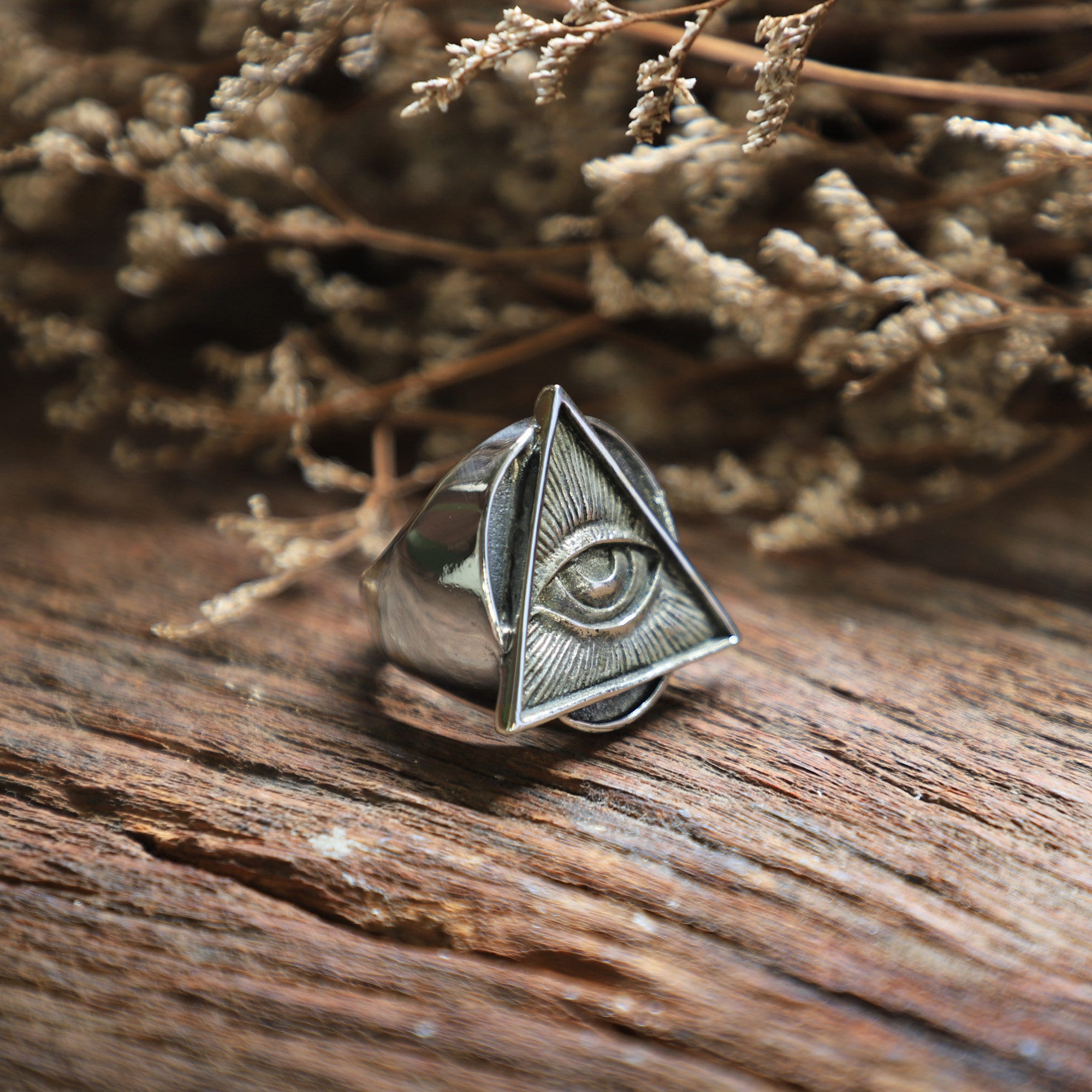 Masonic Ring for Men Made of Sterling Silver 925 Punk | Etsy