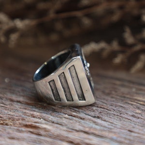 Rasta Lion of Judah Ring for Men Made of Sterling Silver 925 Reggae ...