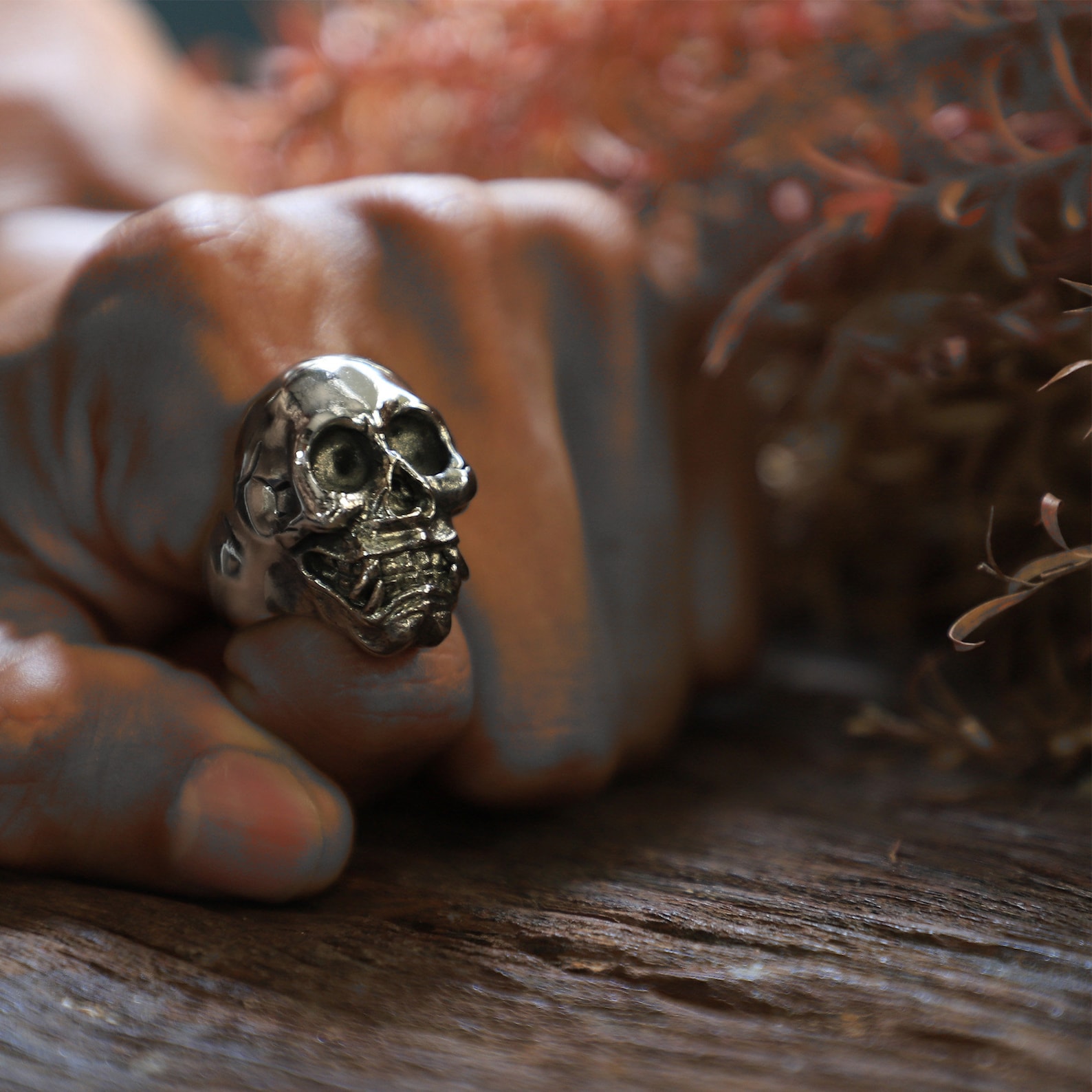 Vampire Skull Ring for Men Made of Sterling Silver 925 Biker - Etsy UK