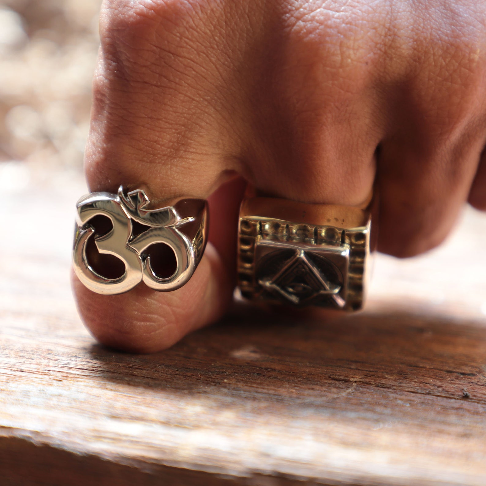 Om Symbol Ring for Unisex Made of Sterling Silver 925 Yoga - Etsy