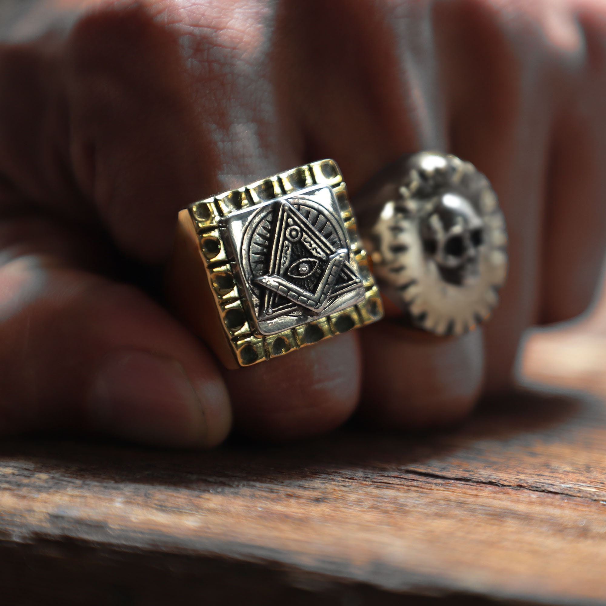 Freemason Ring for Men Made of Sterling Silver 925 Mexican Style - Etsy