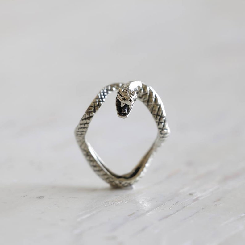Snake Ring for Women Made of Sterling Silver 925 Ouroboros Style - Etsy