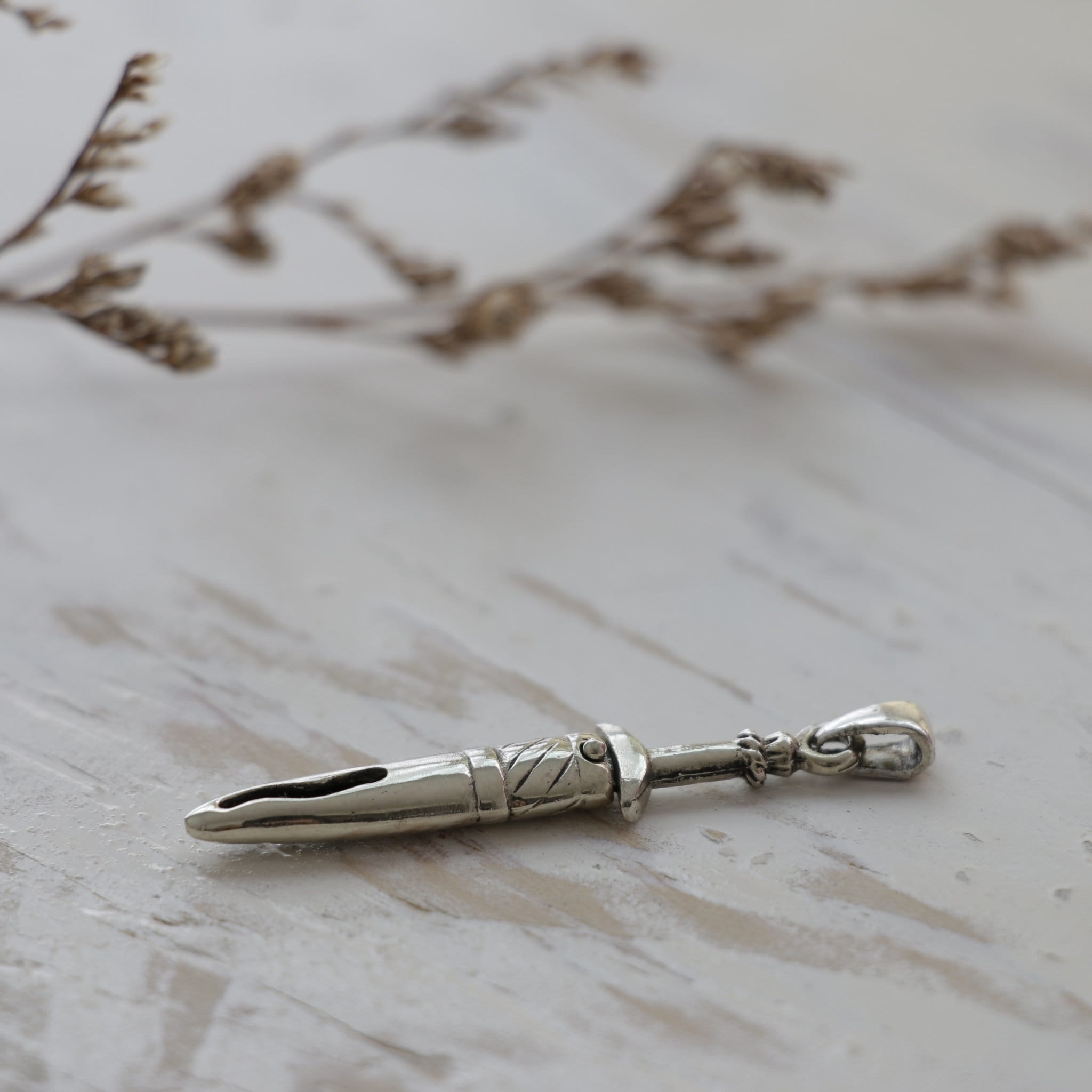 Medieval Sword Pendant Necklace for Unisex Made of Sterling Silver 925 ...