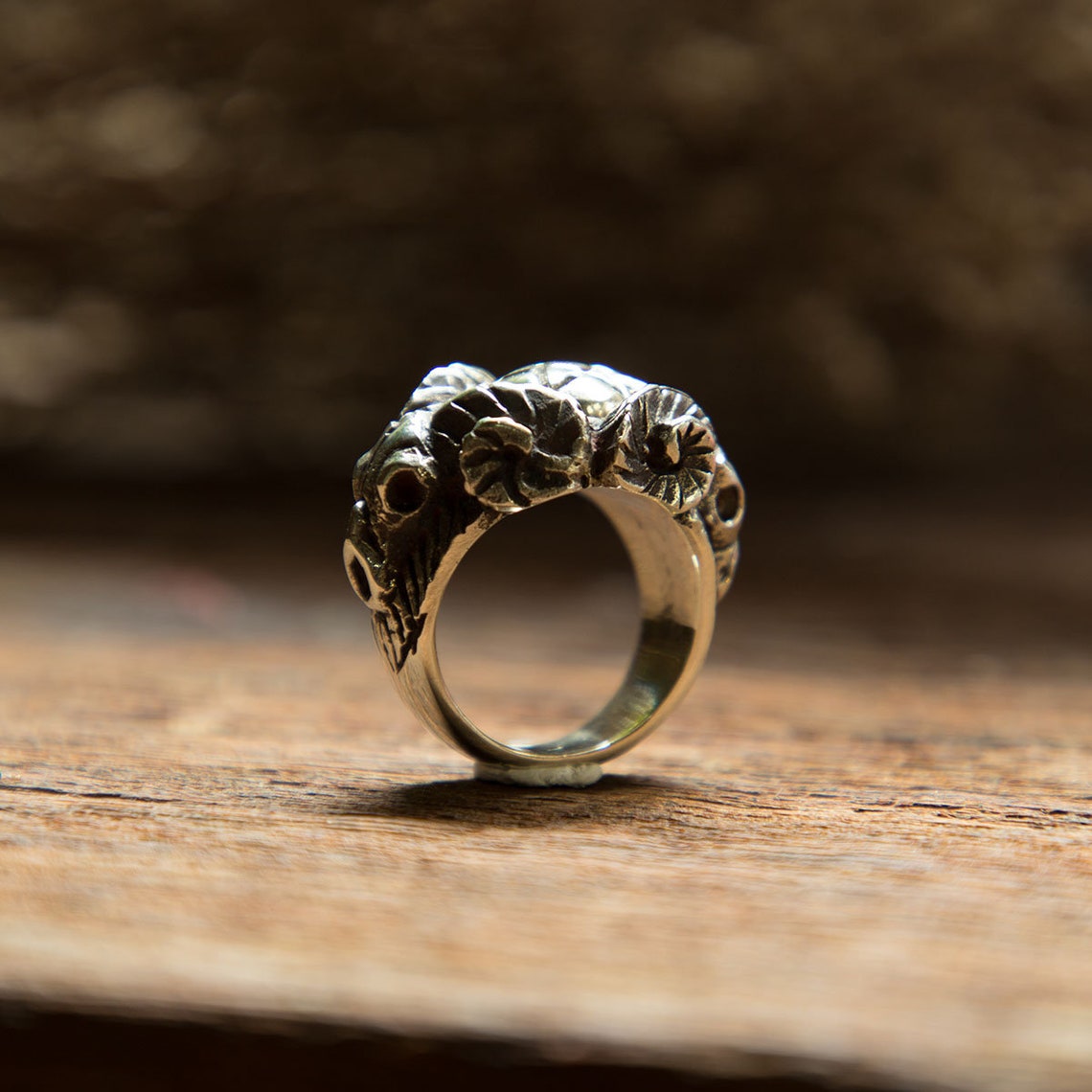 Pentagram Goat Ring for Men Made of Sterling Silver 925 Satanism - Etsy