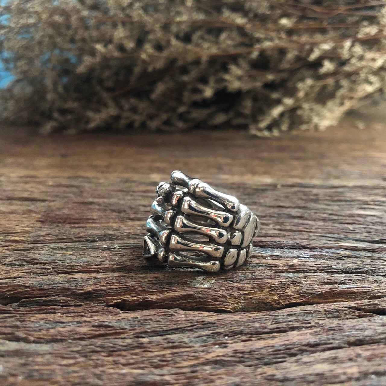 Finger Bone Ring for Men Made of Sterling Silver 925 Biker Style - Etsy