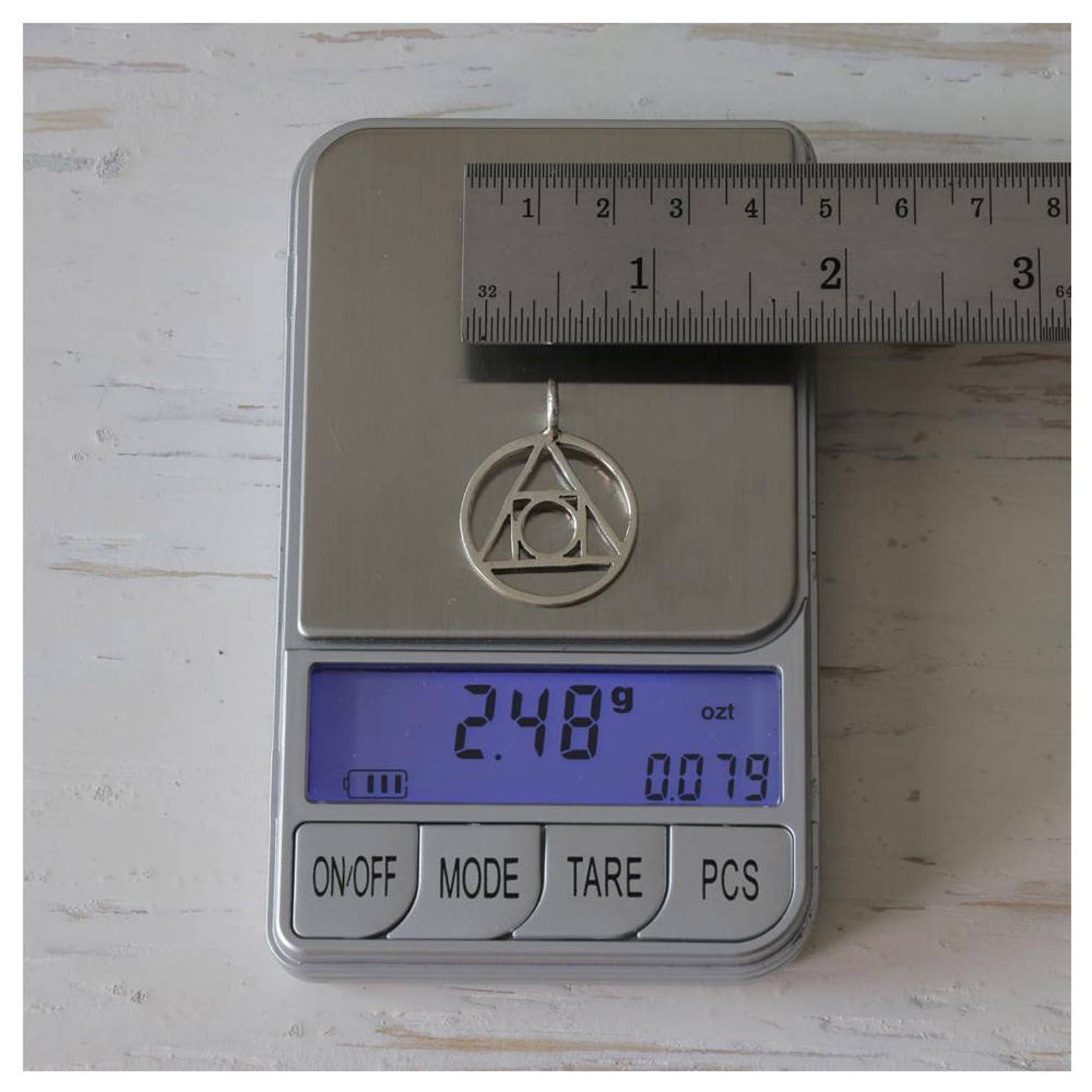 Alchemy Pendant Necklace for Unisex Made of Sterling Silver | Etsy