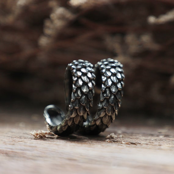 Dragon Scales Ring for Unisex Made of Sterling Silver 925 - Etsy