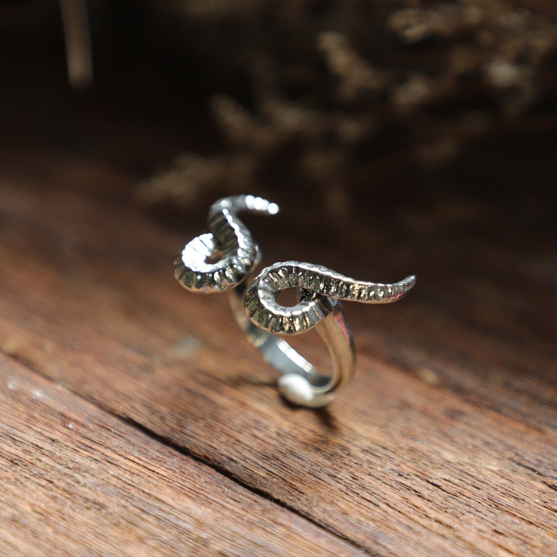 Horned Goat Ring for Men Made of Sterling Silver 925 Satanism - Etsy