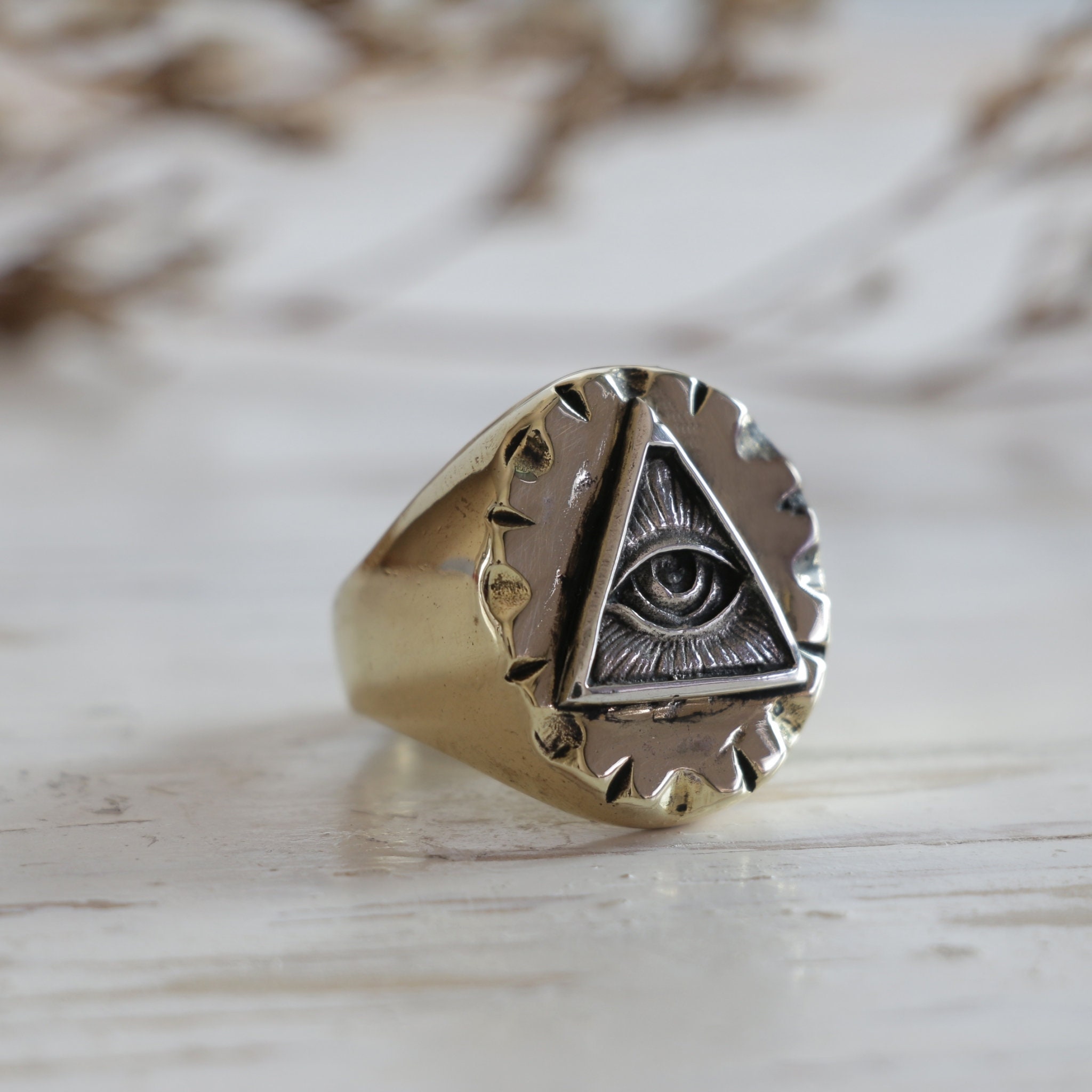 Illuminati Ring for Men Made of Sterling Silver 925 Mexican Style - Etsy