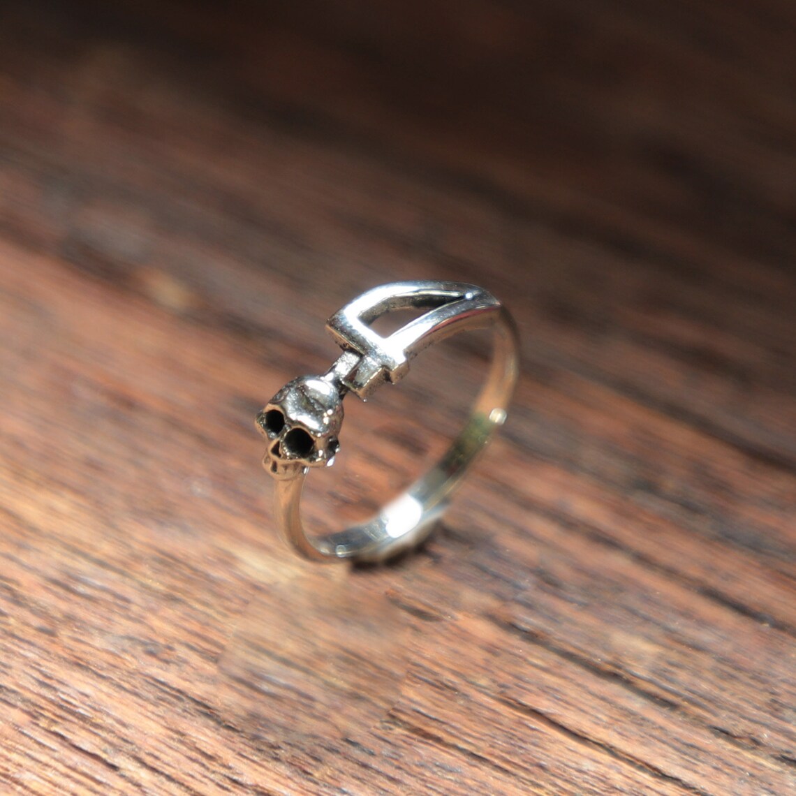 4 Four Skull Ring Custom Number for Women Made of Sterling - Etsy