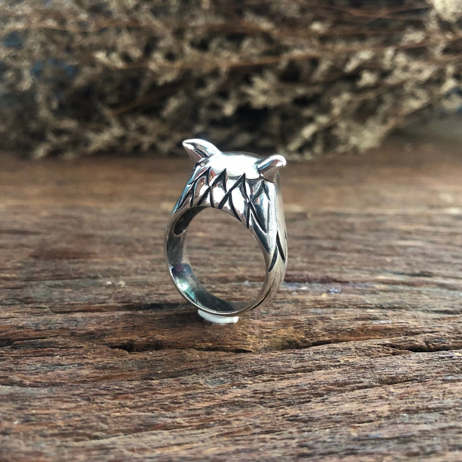 Wolf Fox Ring for Men Made of Sterling Silver 925 Biker Style - Etsy