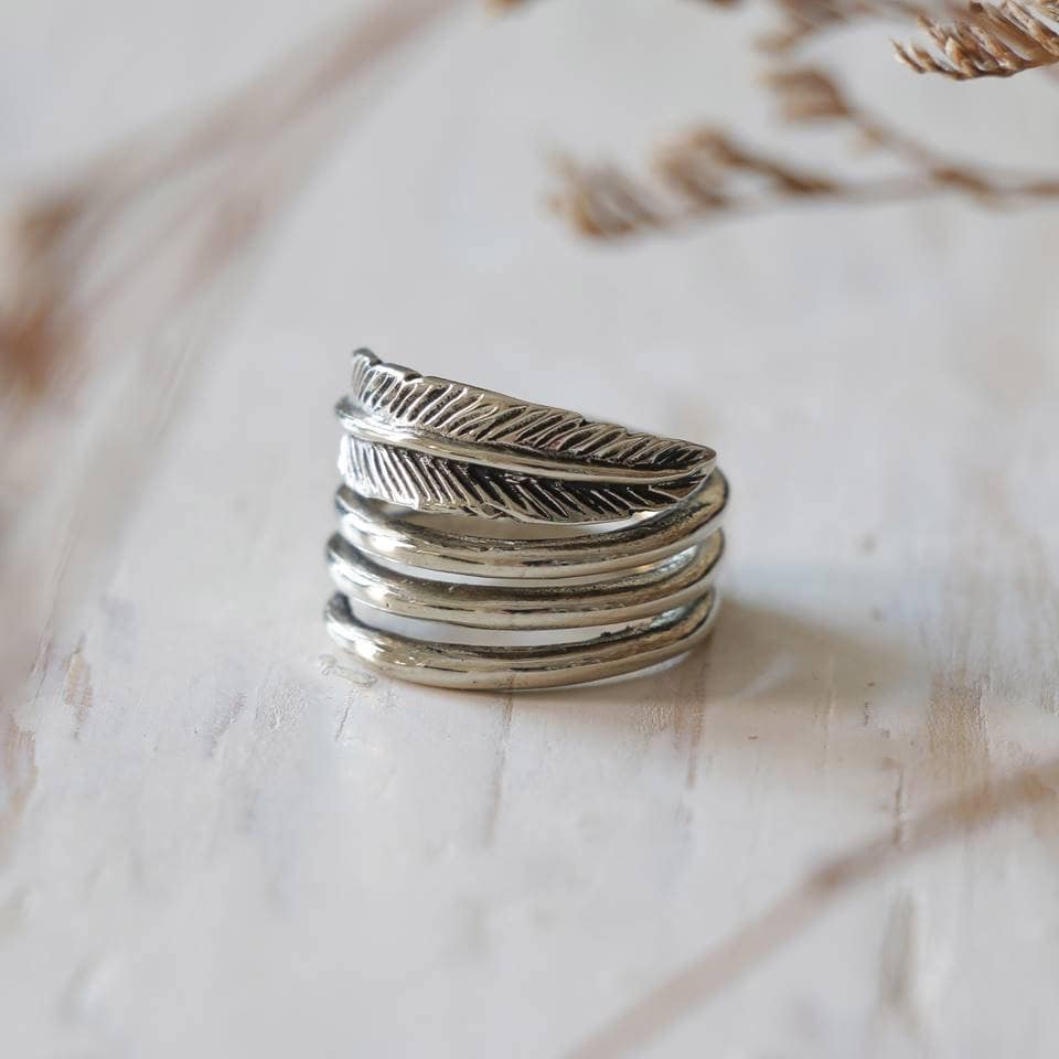 Feather Eagle Ring for Women Made of Sterling Silver 925 Boho Style - Etsy